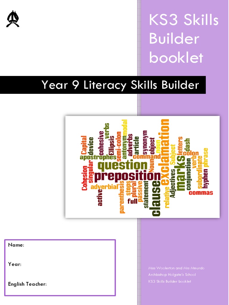 Skills - Builder - Booklet - Y9 Revised | PDF | Grammatical Tense | Verb