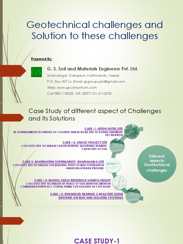Challenges in Geotechnical Field | PDF | Deep Foundation | Geotechnical ...