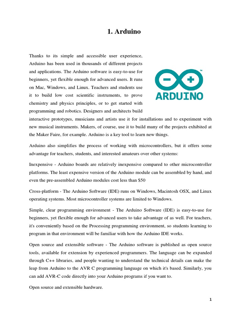 Arduino | Download Free PDF | Arduino | Microcontroller