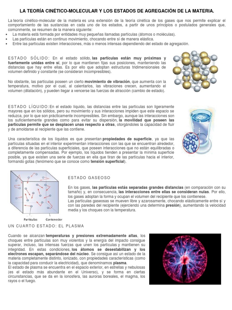 La Teoría Cinético Molecular 2018 | Plasma (Física) | Gases