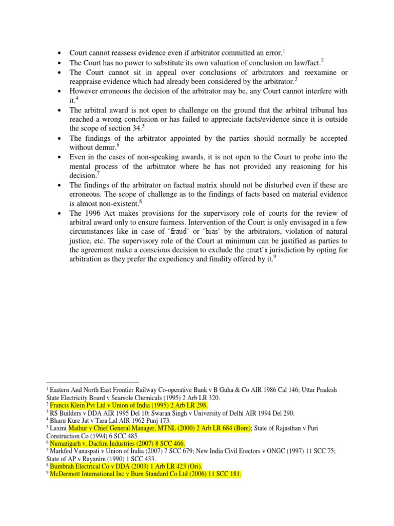 Section 34 Challenge | PDF | Arbitral Tribunal | Arbitration