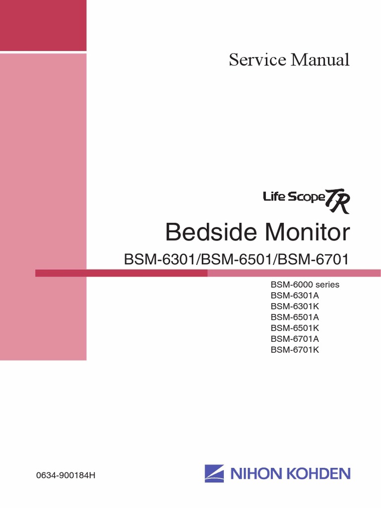 Nihon Kohden Life Scope BSM 6000 Series | Download Free PDF ...