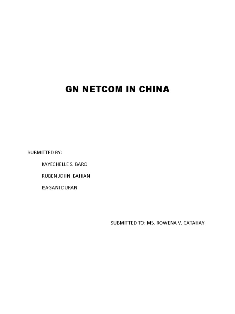 GN Netcom in China | PDF
