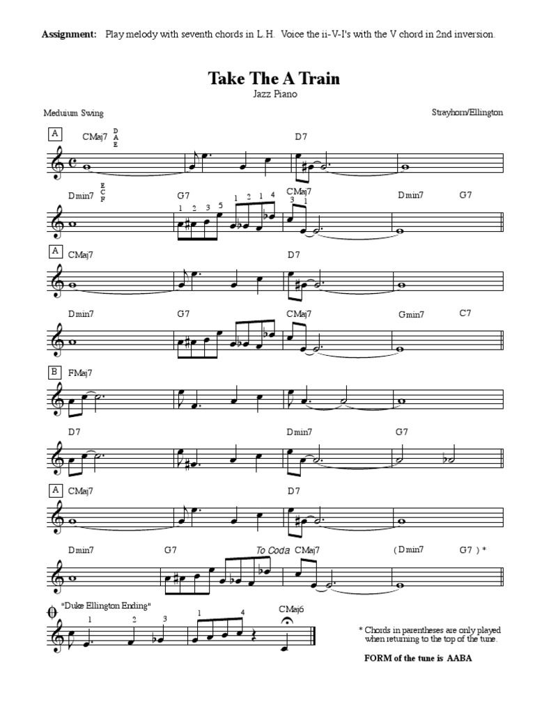 A Train PDF | PDF | Elements Of Music | Musical Forms