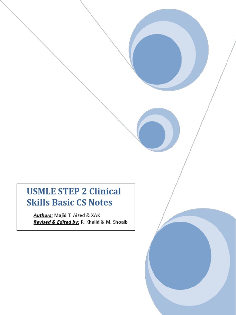 Complete USMLE CS Guide Notes& - 40 1& - 41 & - 40 1& - 41 | PDF ...