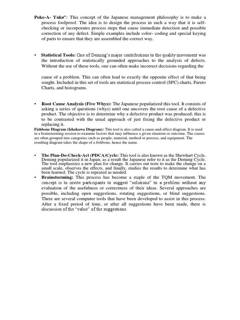 Japanese Quality Management Tools | PDF | Causality | Cognition