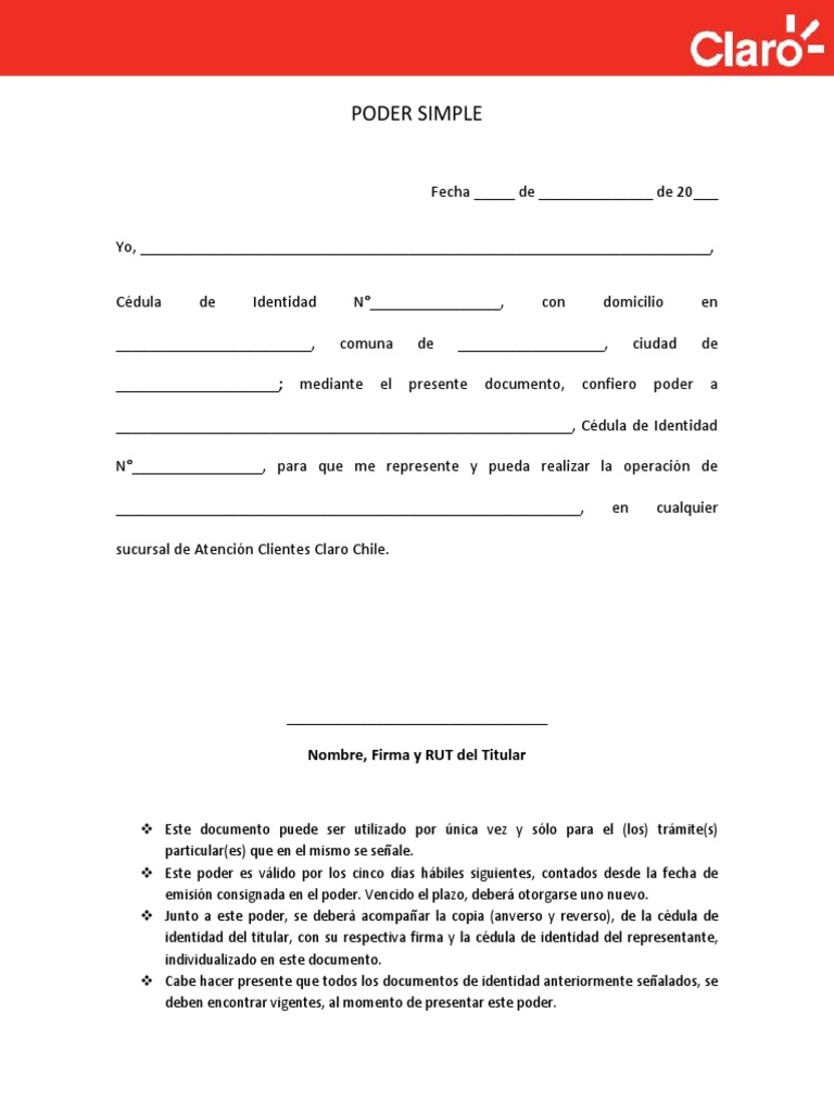 Poder Simple CLARO | PDF