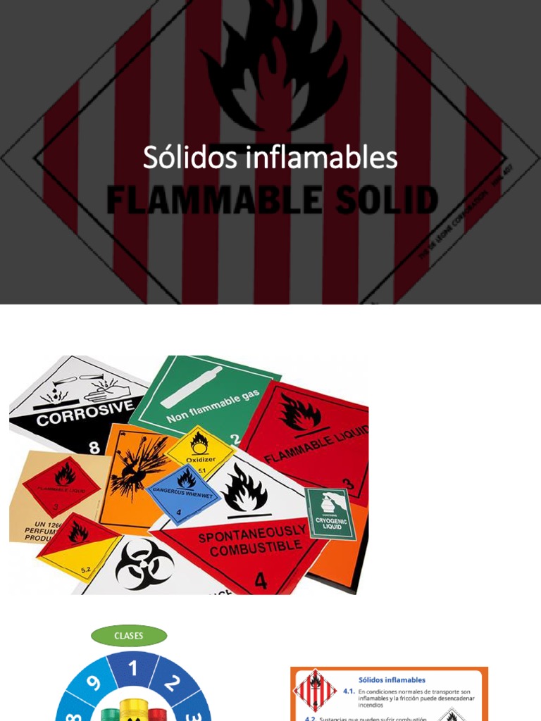 Sólidos Inflamables | PDF | Combustión | Descomposición