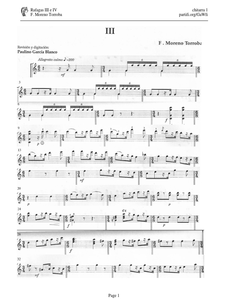 F. Torroba - Rafagas (Chit 1) | PDF