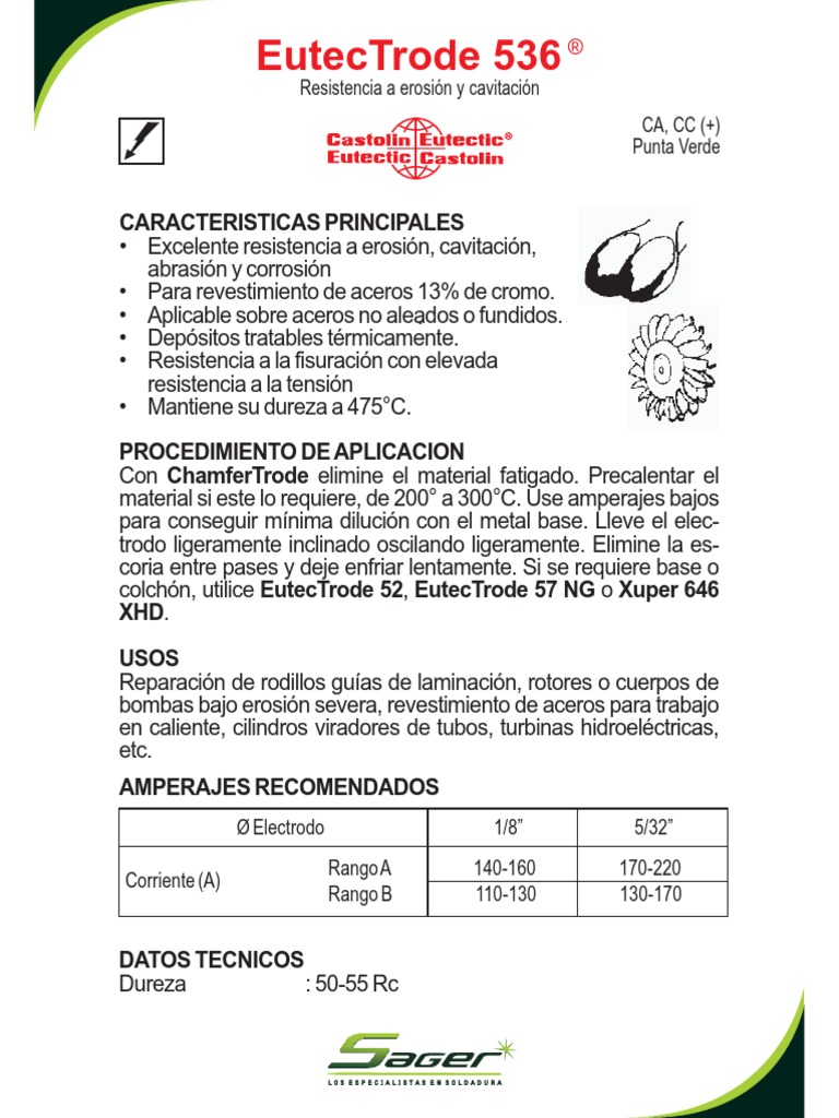 Eutectrode 536 | PDF