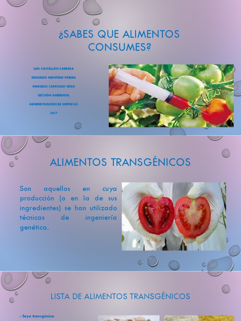 Alimentos Transgénicos: Pros y Contras | PDF
