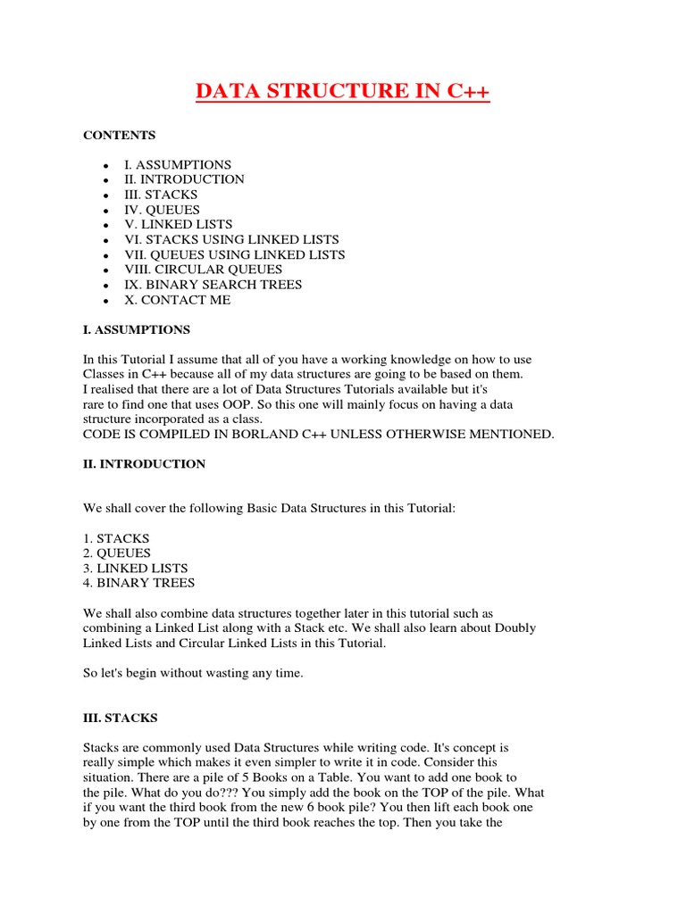 Data Structure In C Pdf Pointer Computer Programming Queue
