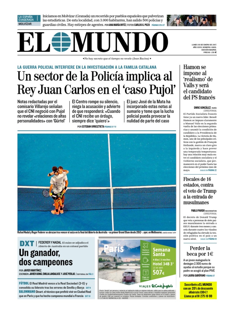 El Mundo (30-01-17) | PDF | Roger Federer | Donald Trump