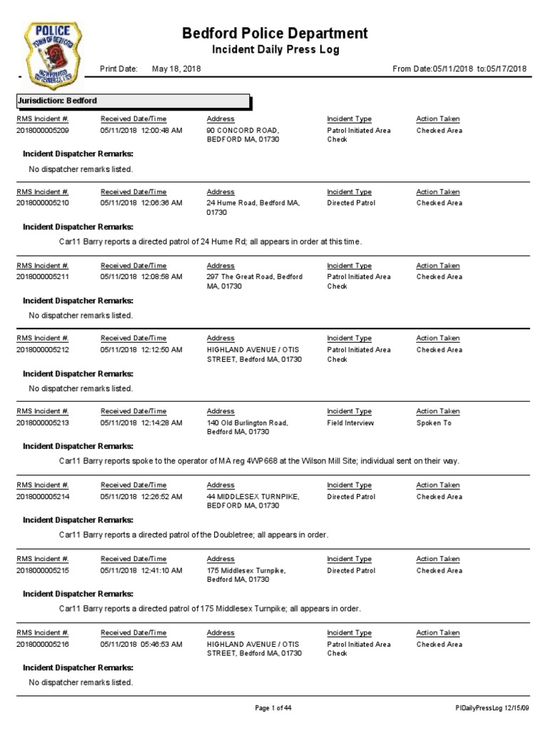5-11-17-18 | Dispatcher | Police
