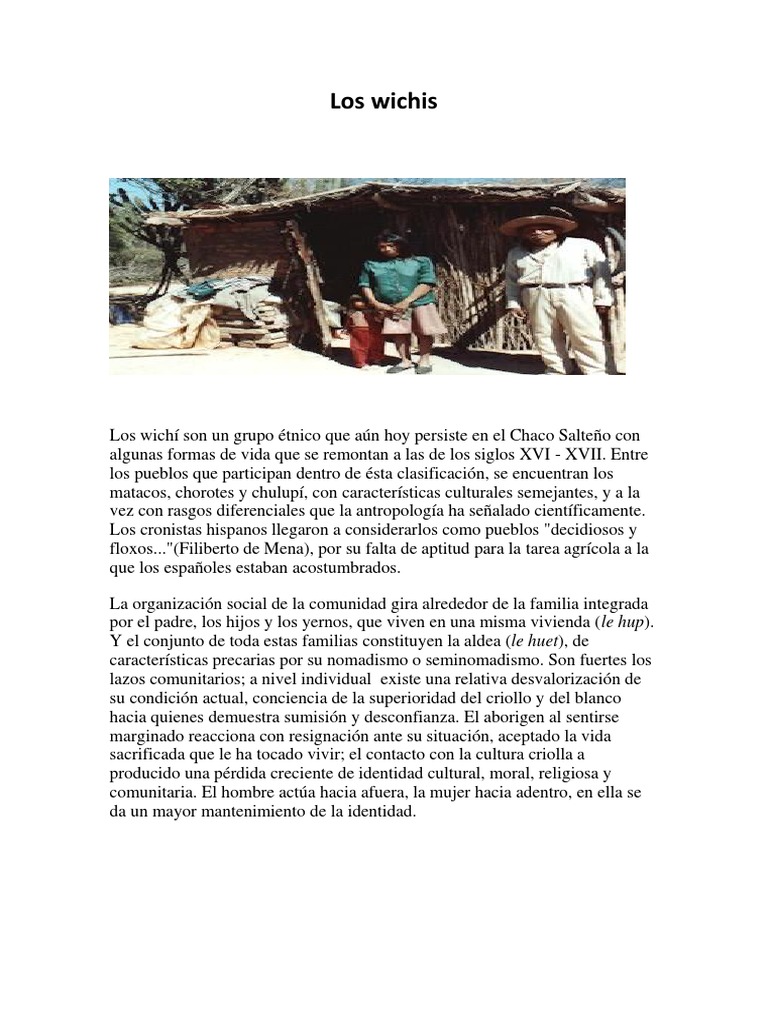 Los Wichis | PDF | Historia | Clásicos