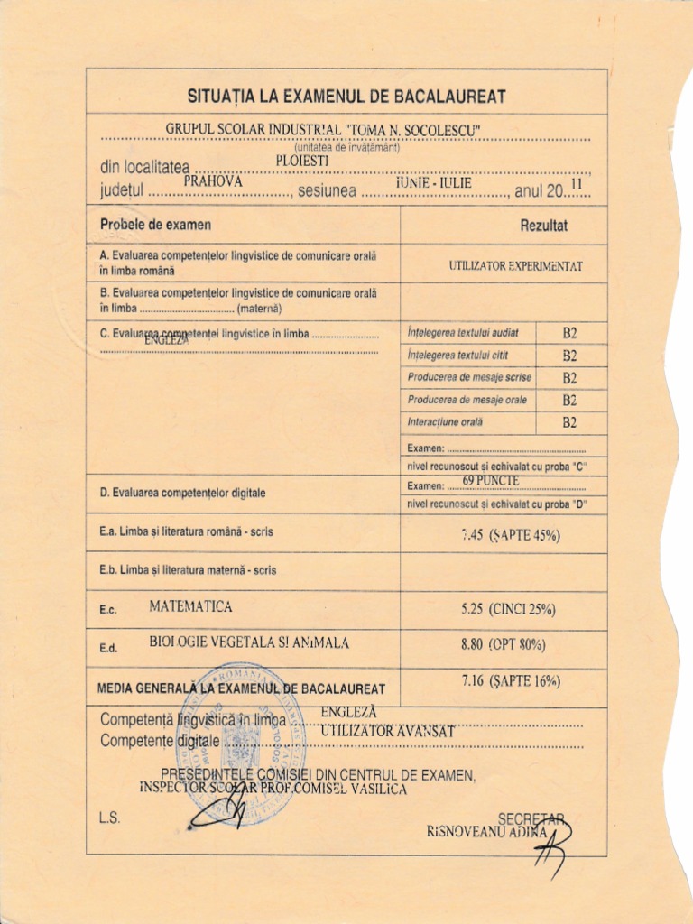 Diploma de Bac 2 | PDF