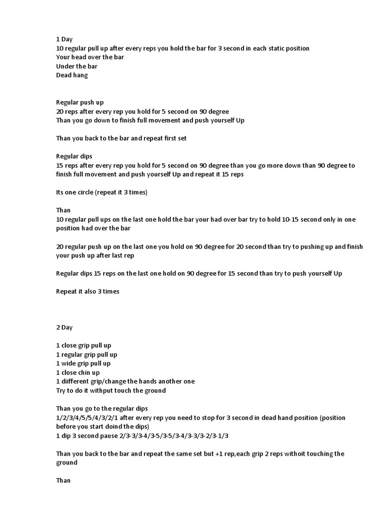 Beginner Bodyweight Workout Plan | PDF | Physical Exercise | Human Body