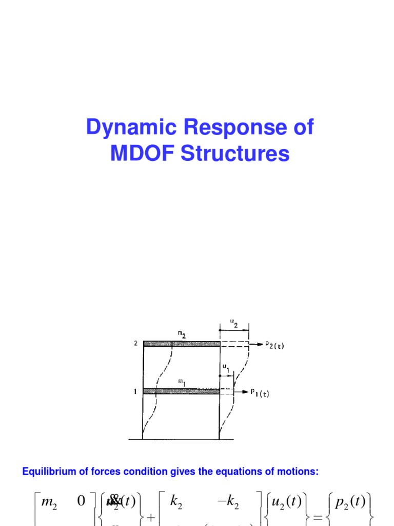 Mdof Examples Presentation | PDF | Mathematical Concepts | Theoretical ...