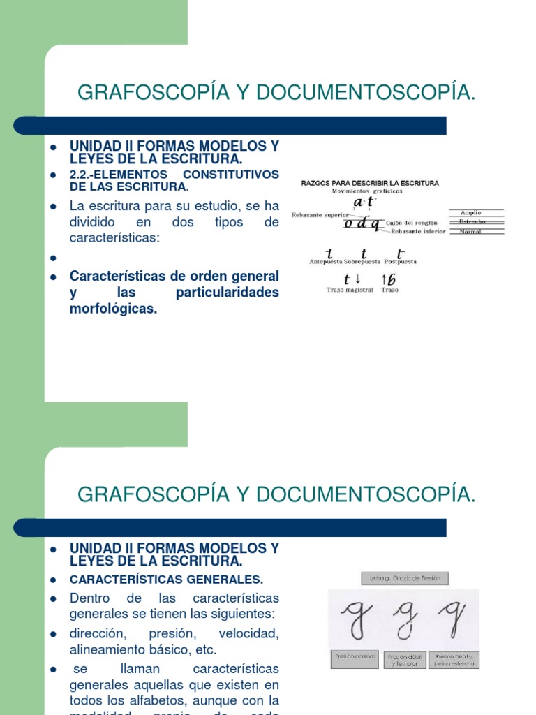 Grafoscopía y Documentoscopía4.ppt | Escritura
