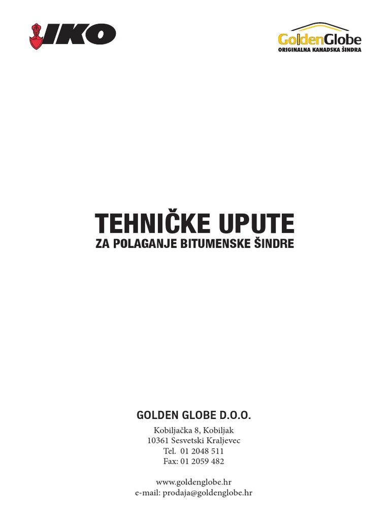 Upute Za Polaganje Bitumenske Sindre Iko | PDF