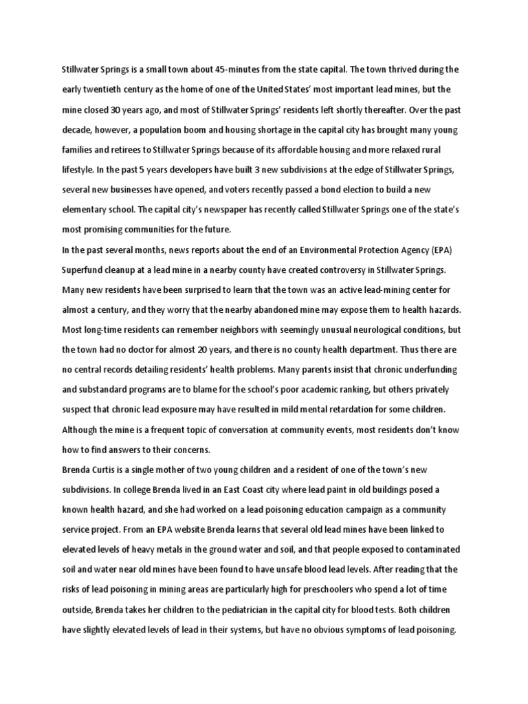 Case Study | PDF | Superfund