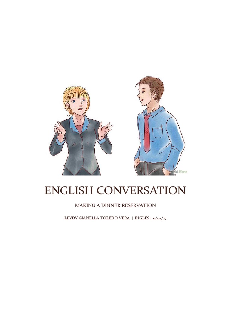 English Conversation: Making A Dinner Reservation | PDF