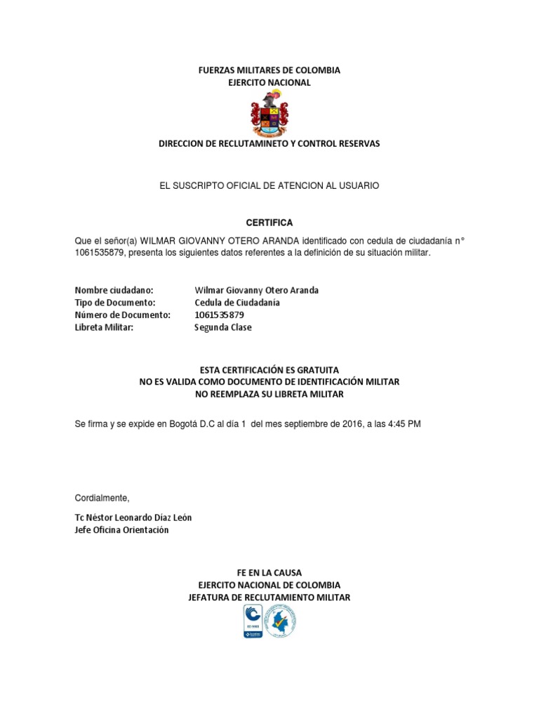 Carta Militar | PDF