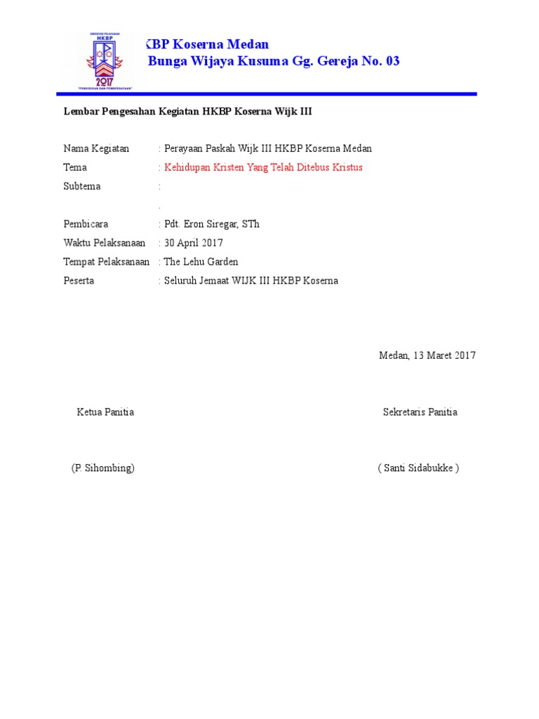 Proposal Paskah | PDF