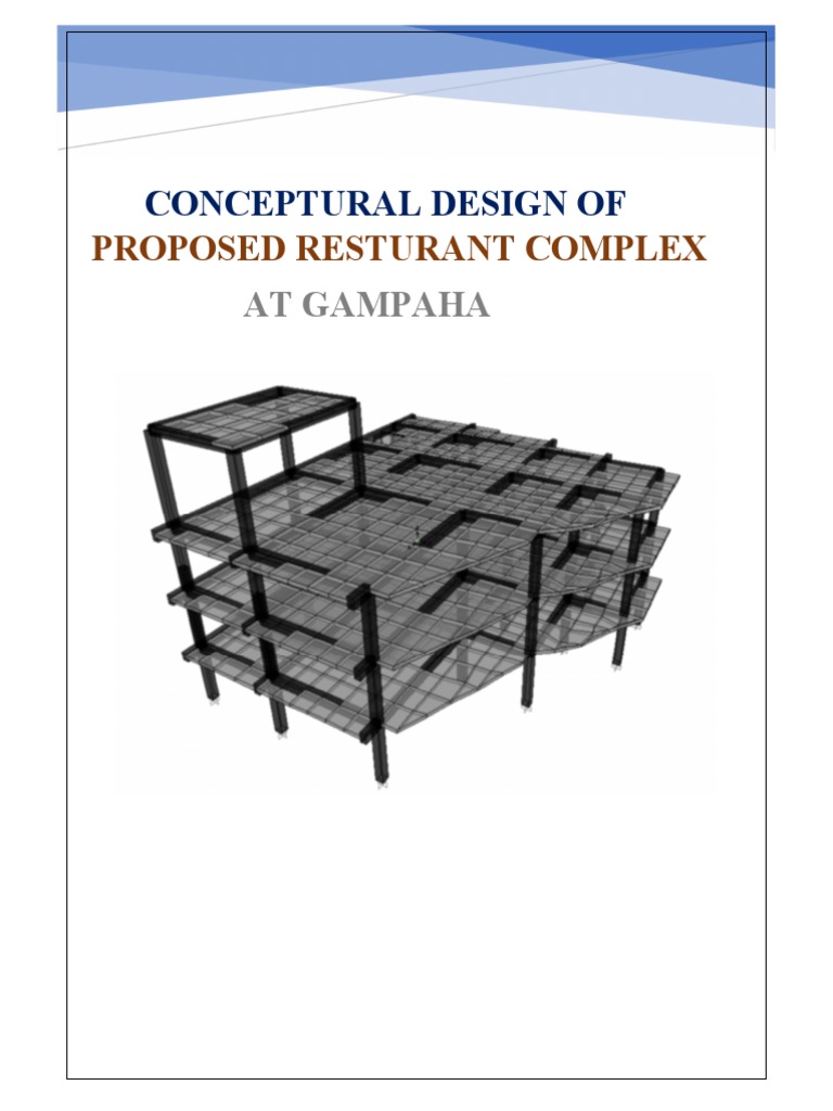Structural Analysis & Design of Resturant (Worked Example) | PDF ...