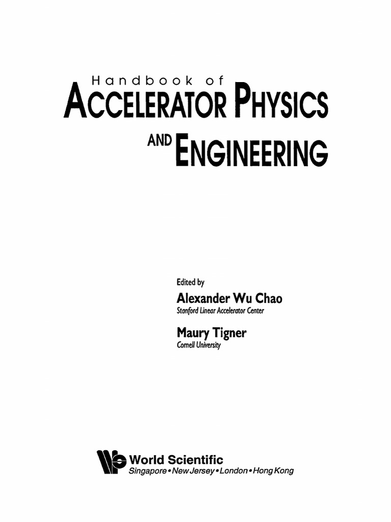 Handbook of Accelerator Physics and Engineering | PDF