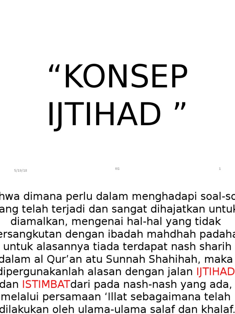 Konsep Ijtihad | PDF