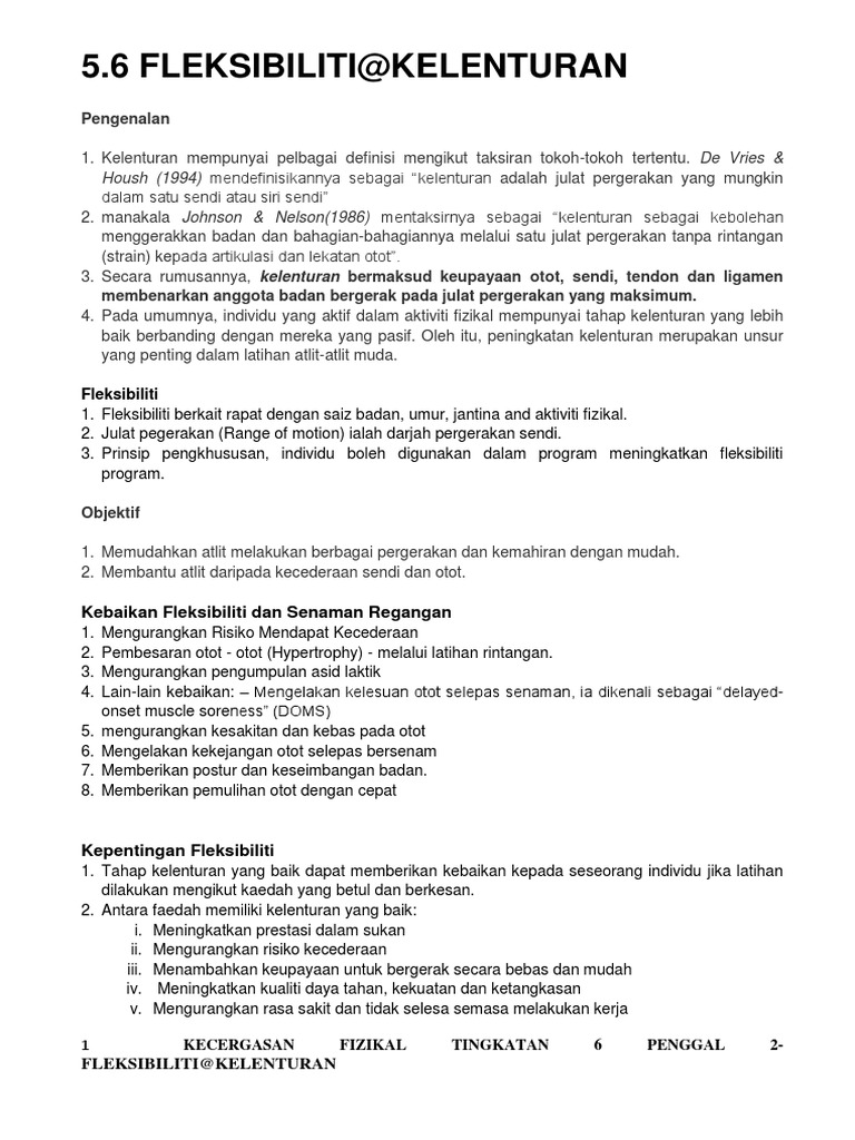 5.6 Fleksibiliti@kelenturan | PDF
