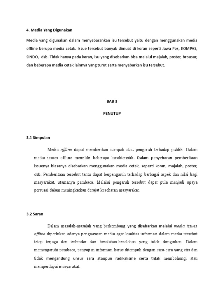 Media Cetak dan Pengaruhnya | PDF | Social Science