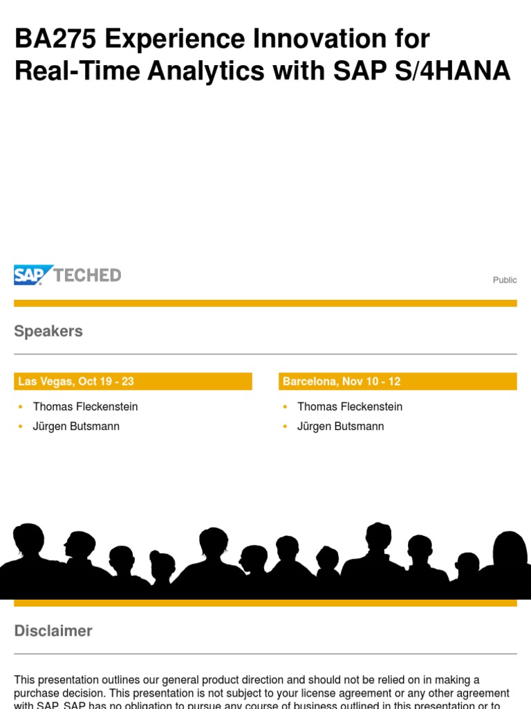 BA275.Realtime Analytics With S4HANA - Presentation | PDF | Sap Se ...
