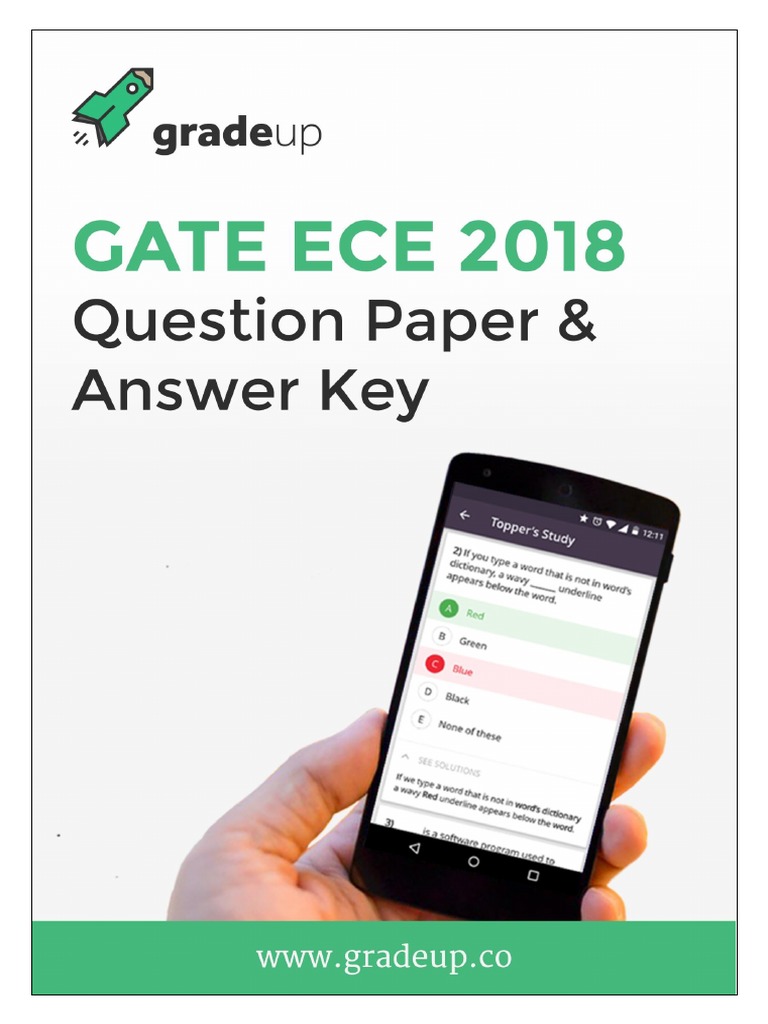GATE 2018 ECE Question Paper With Answer Key PDF | PDF