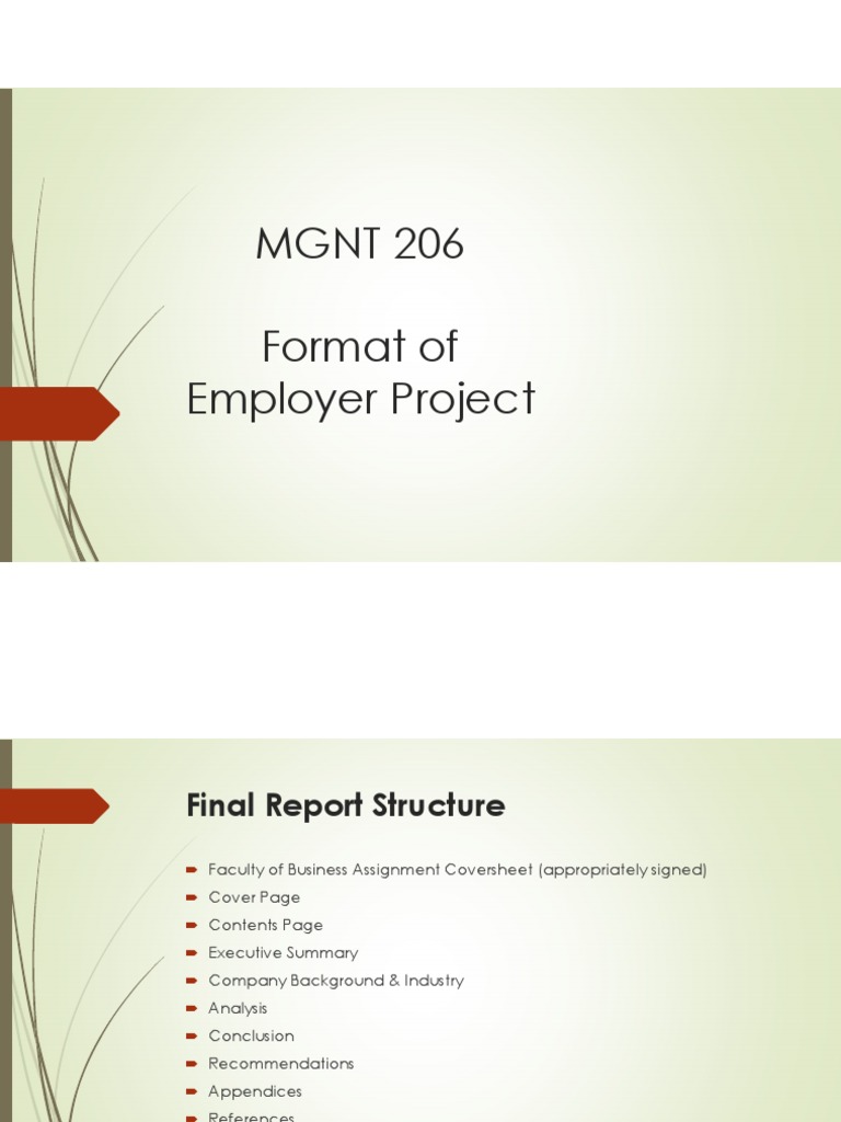 Format of Employer Project | PDF | Times New Roman | Printing