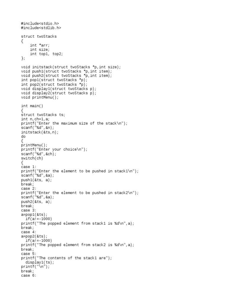 Stack Solution | PDF | Software Engineering | Programming Paradigms