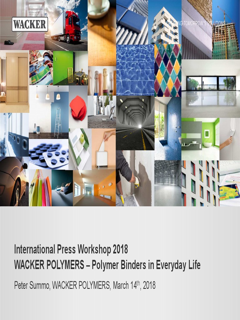 02 Wacker Polymers Keynote en | PDF | Polyvinyl Chloride | Sustainability