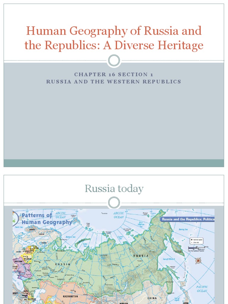Human Geography of Russia and The Republics: A Diverse Heritage | PDF ...