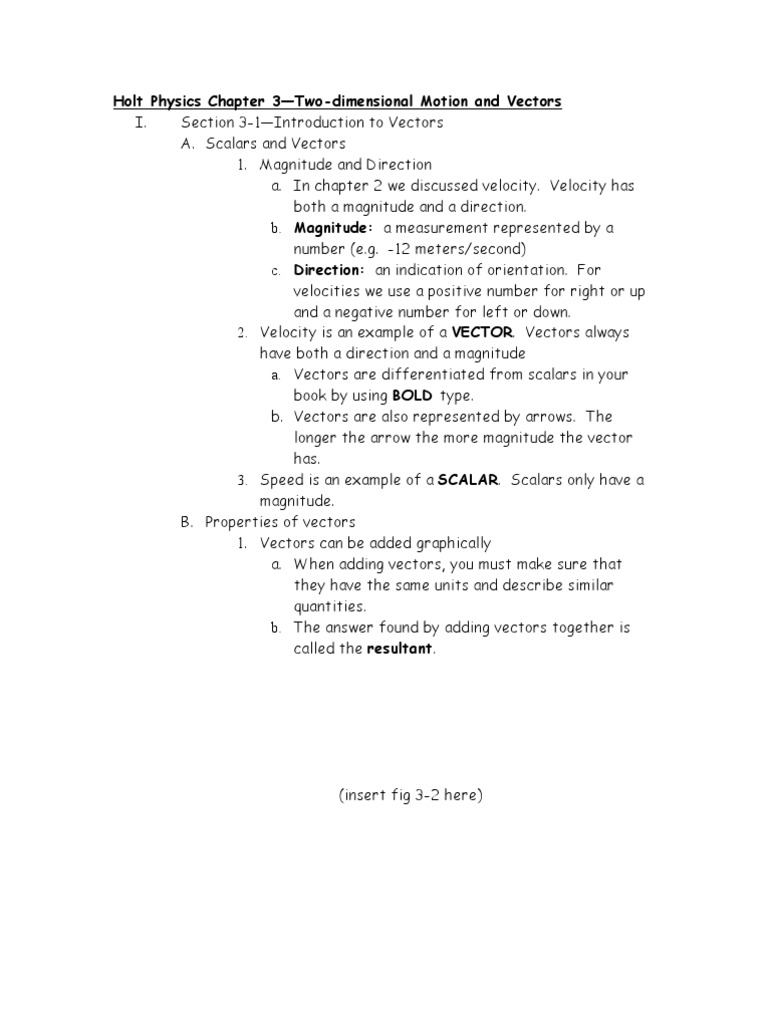 Holt Physics Chapter 3 | PDF | Euclidean Vector | Velocity