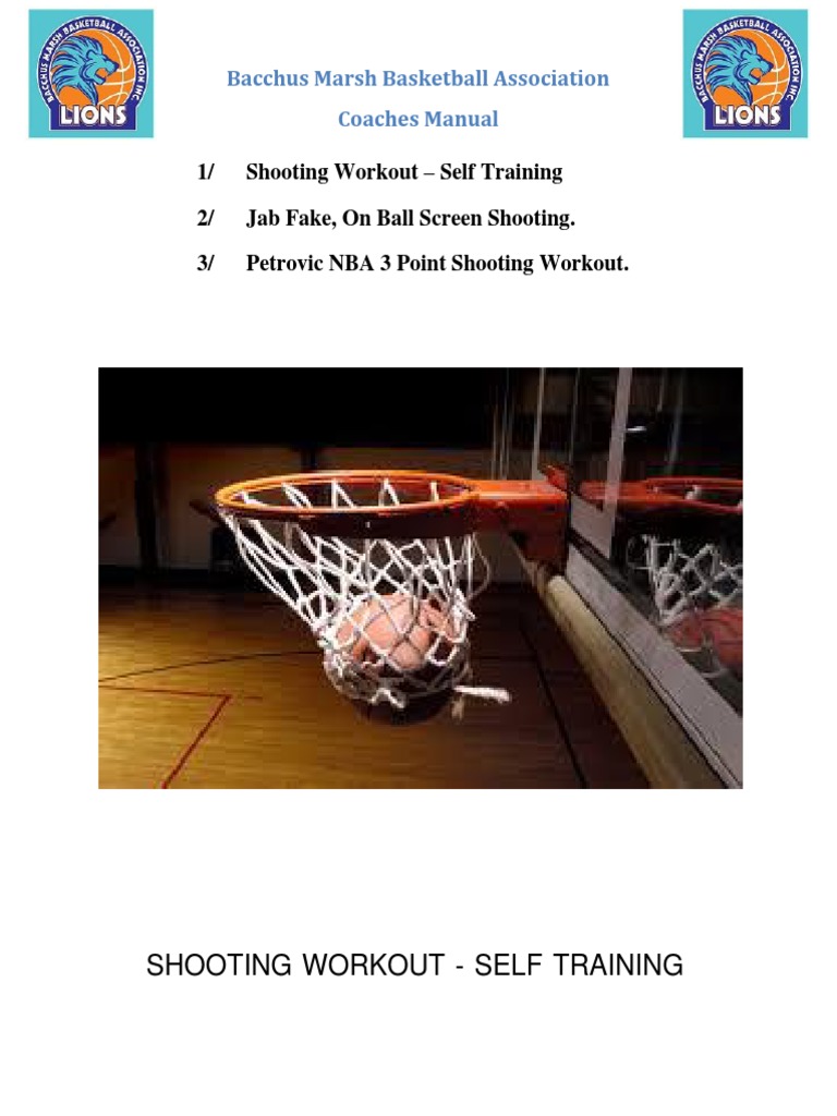 Shooting Workout - Self Training | PDF | Sports Rules And Regulations ...