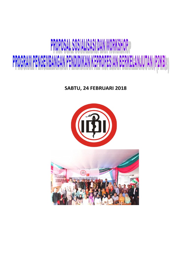Proposal Sosialisasi Dan Workshop p2kb | PDF