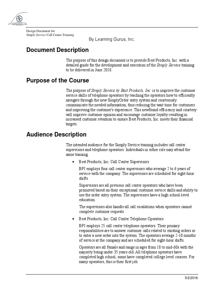 Document Description: by Learning Gurus, Inc | Download Free PDF ...