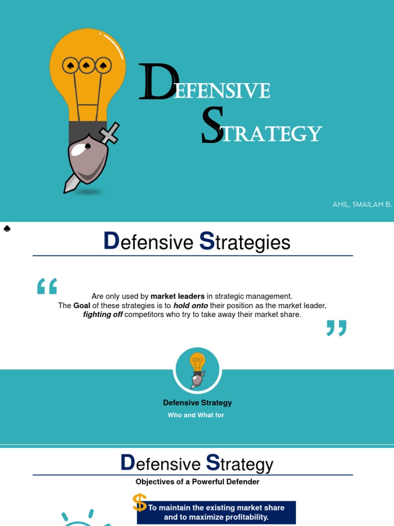 Defensive Strategy | PDF | Competition | Strategic Management