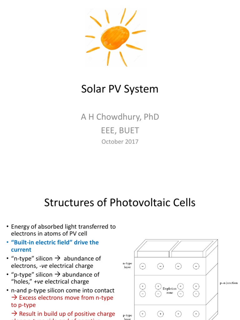 Solar Pv System Pdf Photovoltaic System Electromagnetism