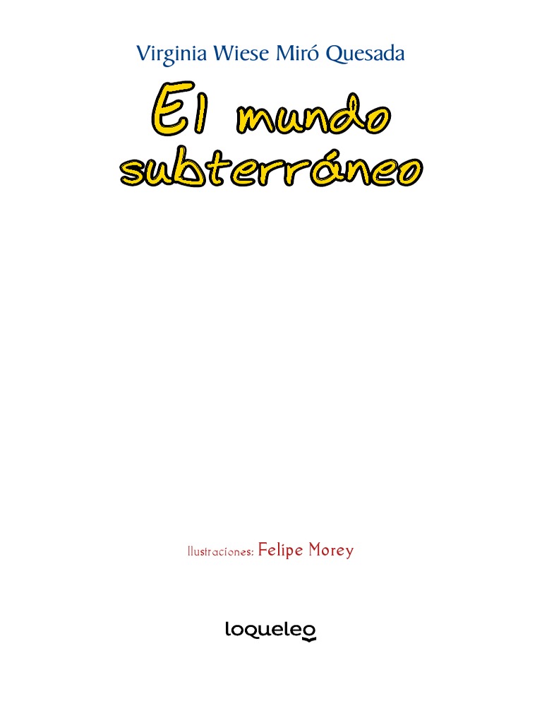 El Mundo Subterraneo Santillana | PDF | Naturaleza
