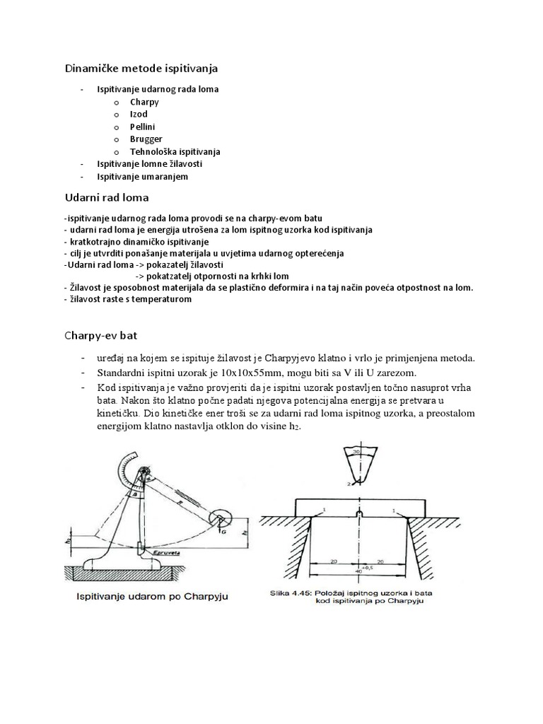 Ispitivanje I Svojstva Materijala | PDF