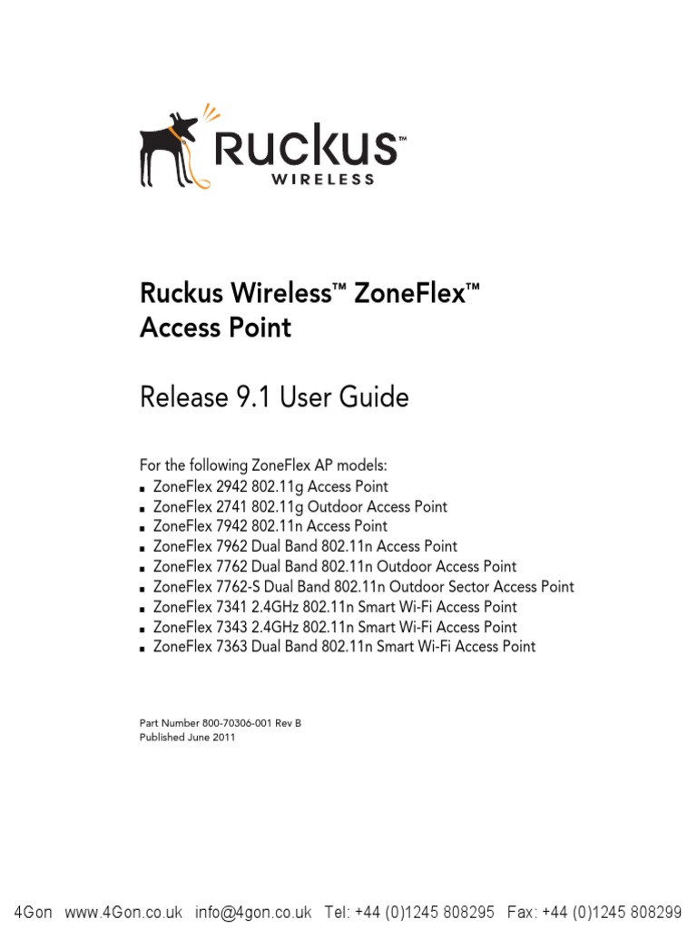 Ruckus Zoneflex 7363 User Guide | PDF | Wireless Access Point ...