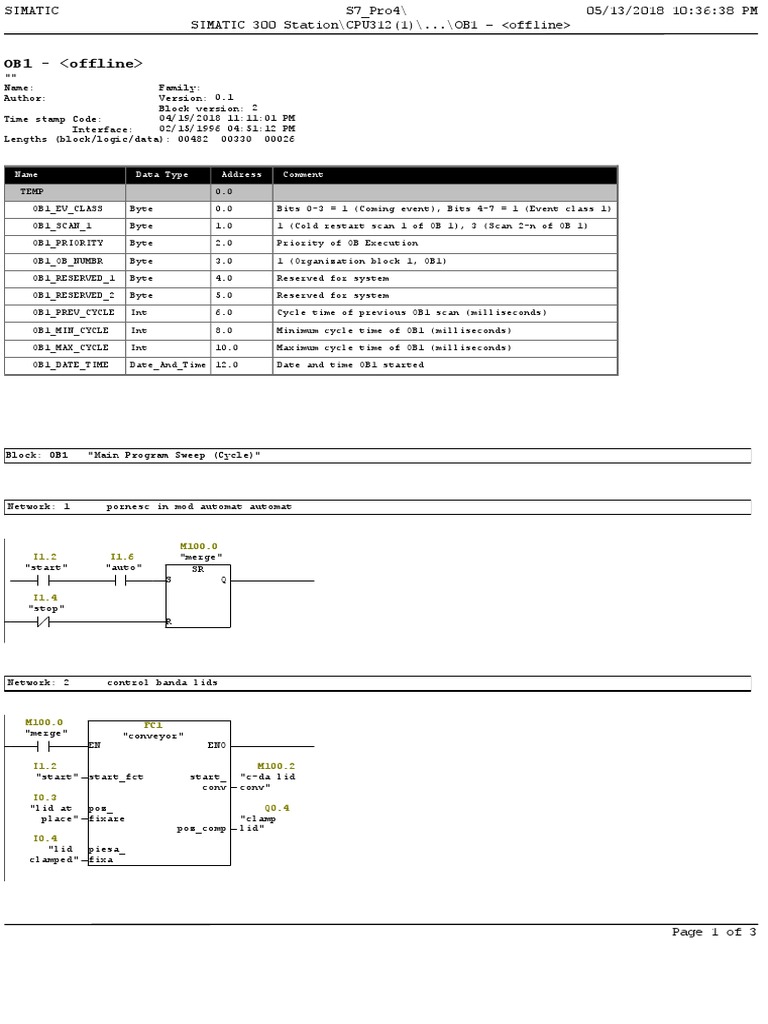 Factory Io Assembler Structurat OB1 | PDF | Computer Data | Arithmetic