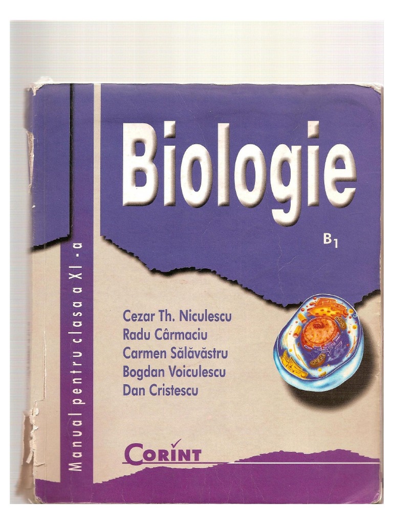 Biologie Clasa A Xi A Corint Vechi | PDF